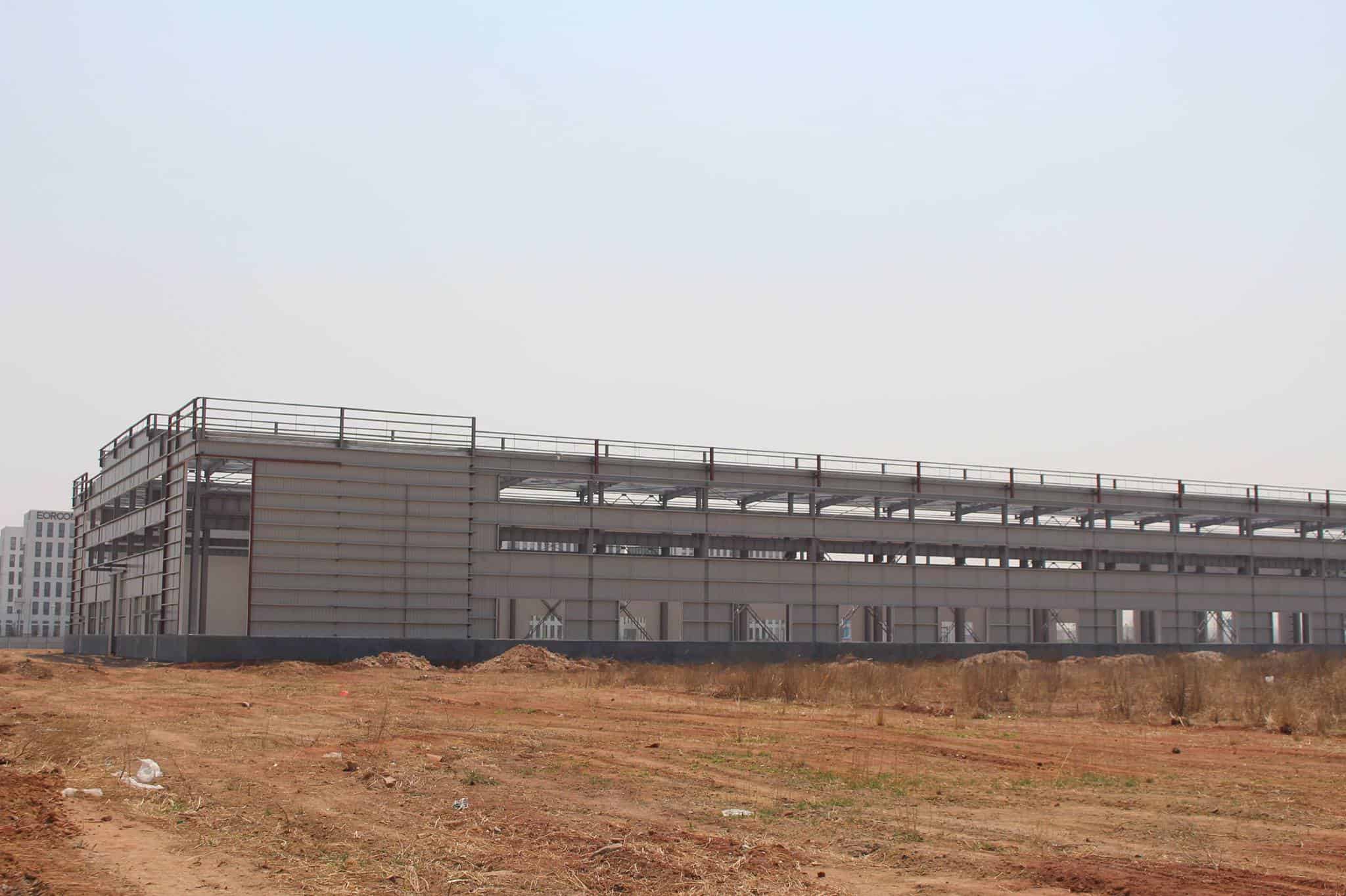 Under construction prefab steel building – Custom Steel Structure
