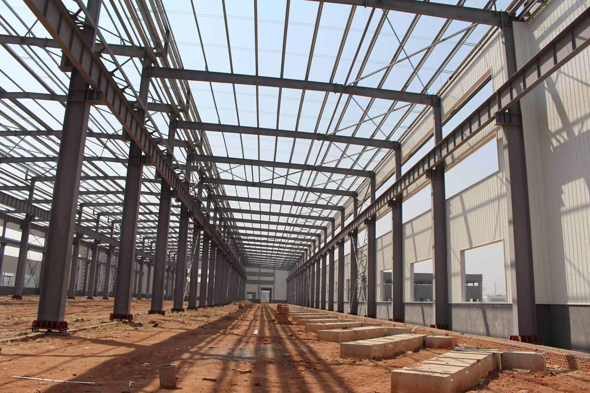 Under construction prefab steel building – Custom Steel Structure